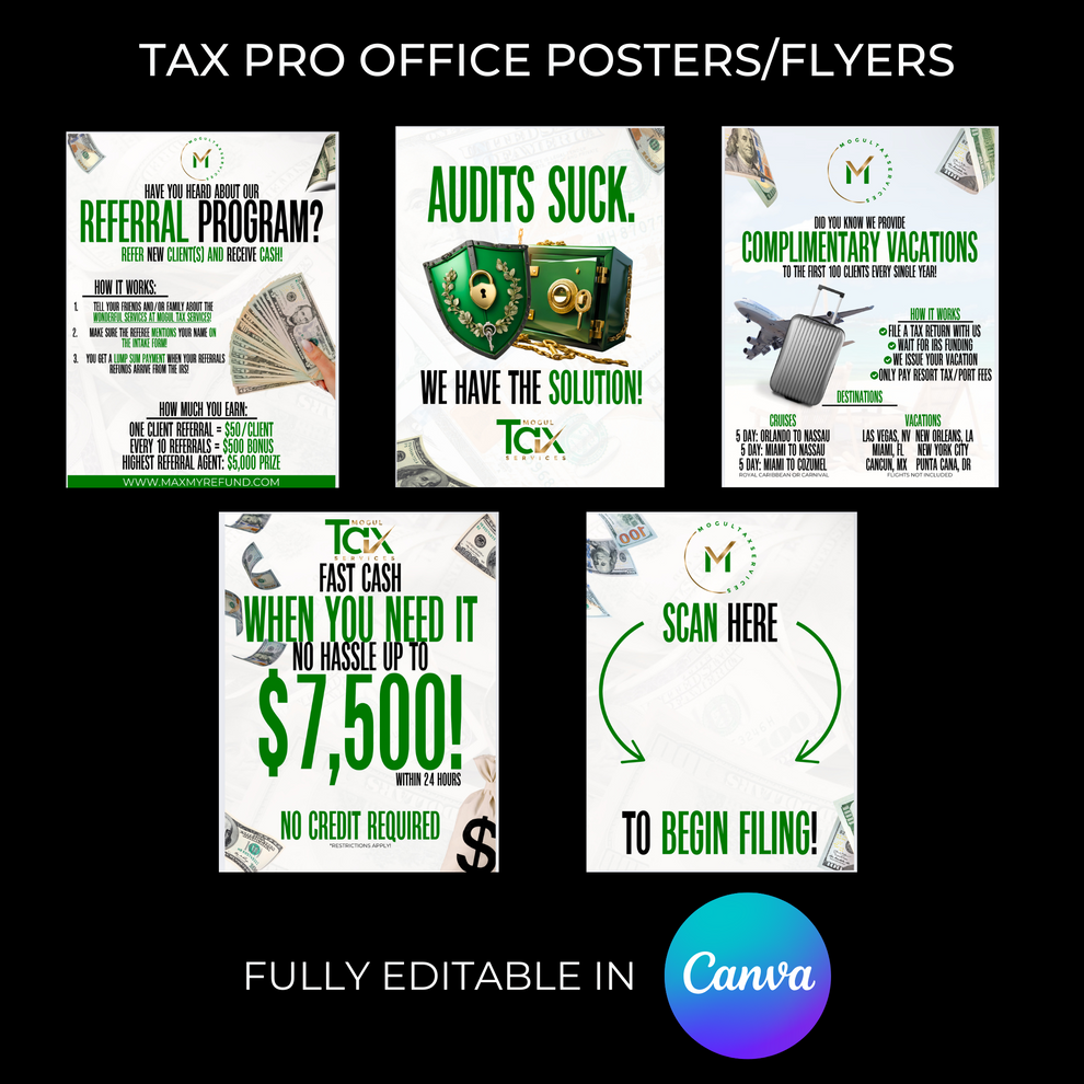 Tax Office Posters/Flyers – TAX ENVY PRO SOFTWARE